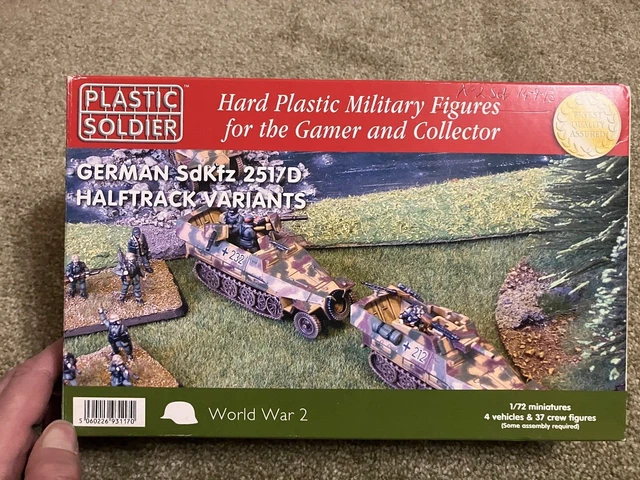 PLASTIC SOLDIER GERMAN Sdkfz 251 Halftrack Variants. 4 Vehicles. 1/72 ...