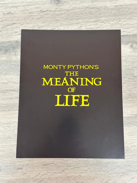 MONTY PYTHON'S MEANING OF LIFE 1983 john cleese PRESS PUBLICITY BOOK ...