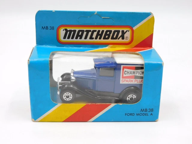 MATCHBOX SUPERFAST FORD model A Champion Macau 80s MB-38 in BLUE BOX ...