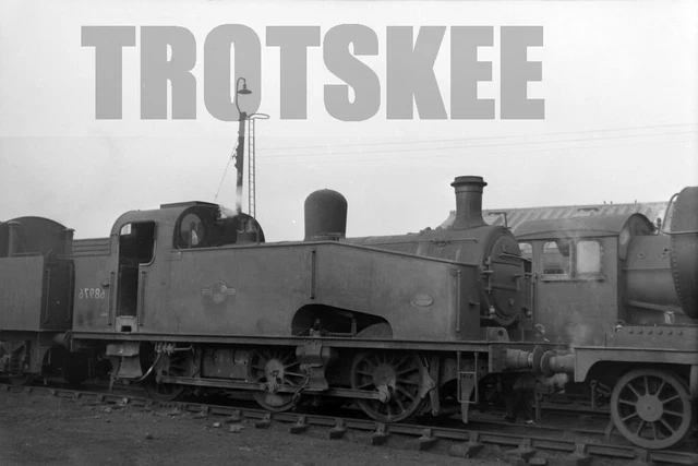 LARGER NEGATIVE BR British Railways Steam Loco 68976 Class J52 1958 ...