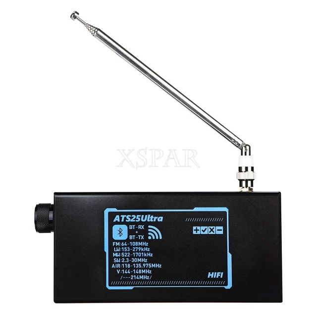 HAMGEEK ATS25 ULTRA SDR Receiver Aviation Band Support Bluetooth Touch ...