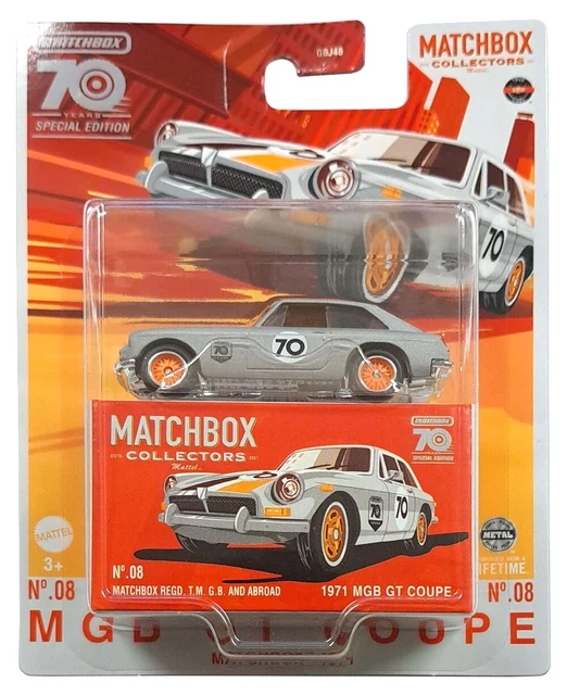 MATCHBOX COLLECTORS 70TH Anniversary 1971 Mgb Gt Coupe No.8 Hlj66 £16. ...