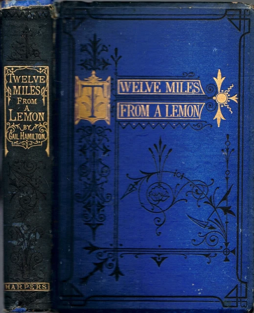 1874 &GAIL HAMILTON& Americana Mary Abigail Dodge Première Édition ...