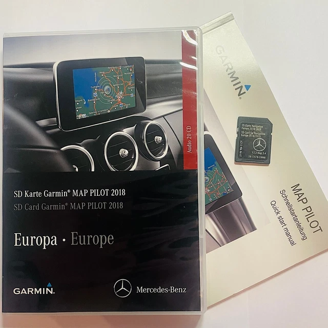 GENUINE MERCEDES GARMIN Sat Nav Navigation Sd Card 2018 V10.0 Audio 20 ...
