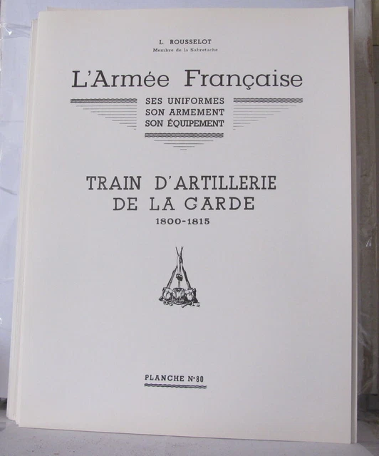 THE FRENCH ARMY Its Uniforms Its Armament Its Equipment [63 Boards £502 ...