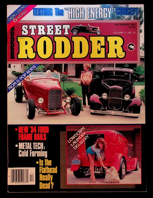 STREET RODDER MAGAZINE December 1982 hot rod car cars NO LABEL '34 Ford ...