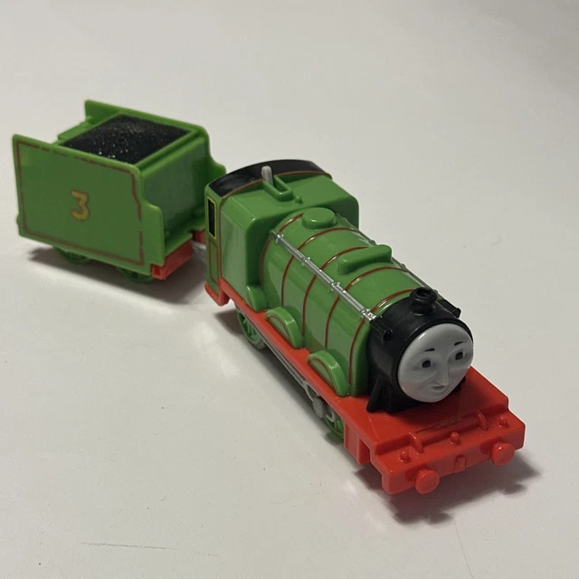 HENRY #3 + TENDER Thomas Motorised Trackmaster Track Train SEE Splatter ...