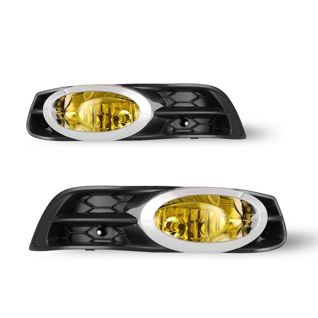 WINJET CFWJ-0318-Y YELLOW Fog Lights w/Wiring Kit for 12-13 Honda Civic ...