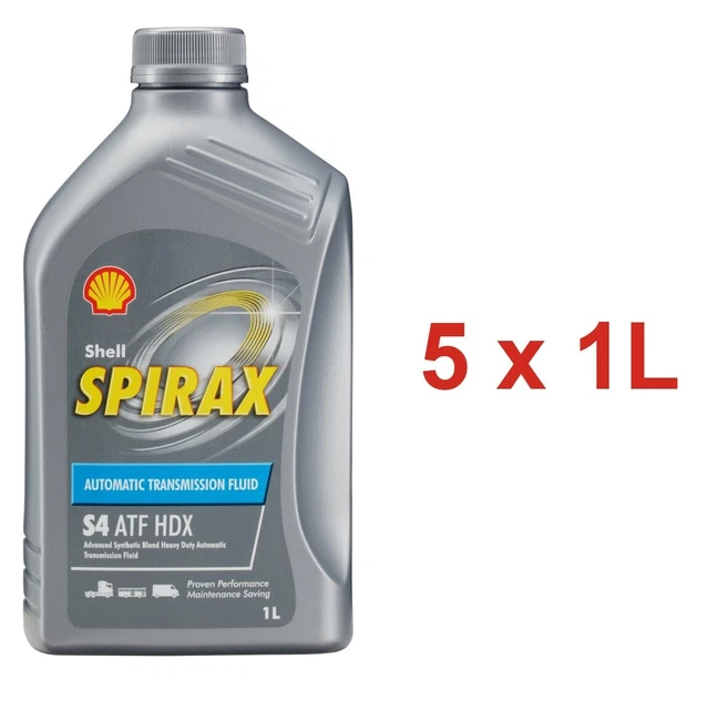 SHELL SPIRAX S4 ATF HDX Automatic Transmission Fluid ATF Dexron 3 III ...