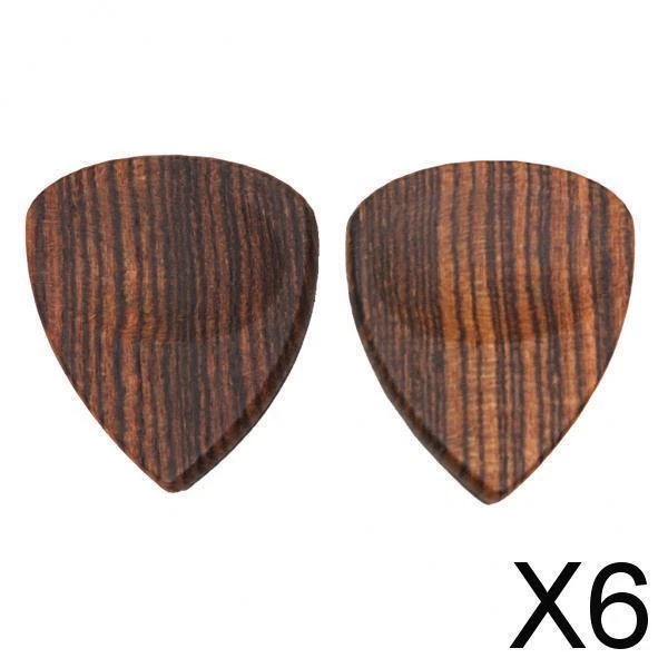 PLECTRES DE GUITARE et Basse, 6x2 Pièces, Plectre Classique En Bois ...