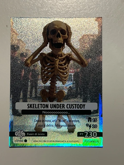 SKIFIDOL ITALIAN BRAINROT - Carta 17/150 SKELETON UNDER CUSTODY - (Non ...