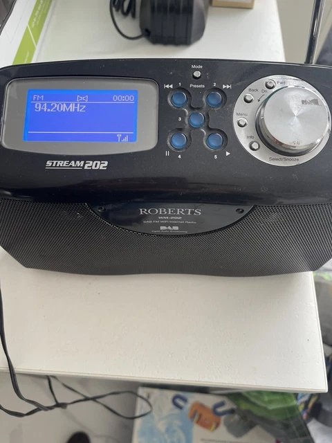 ROBERTS STREAM WM-202 Silver DAB FM WiFi Internet radio £22.00 ...