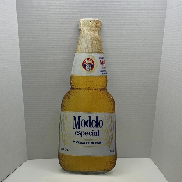 MODELO ESPECIAL METAL Tin Beer Bottle Bar Pub Sign Garage Mancave Room ...