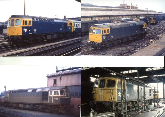 14 6 X 4 Colour prints of BR Pre-TOPS class 33 Crompton diesel locos £2 ...
