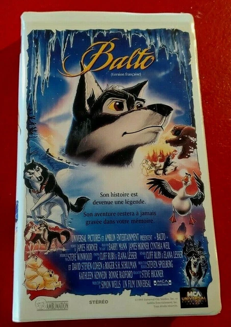 *VHS FRENCH MOVIE Balto (4) - MCA Universal Studios $7.69 - PicClick CA