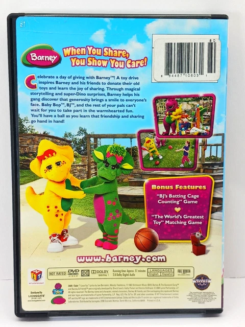 BARNEY SHARING IS Caring DVD NEW & SEALED £9.26 - PicClick UK