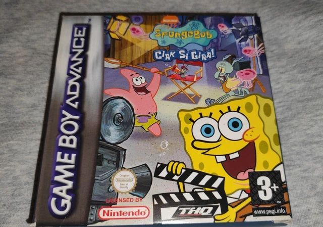 SPONGEBOB CIAK SI Gira! GBA Game Boy Advance come nuovo con scatola e ...