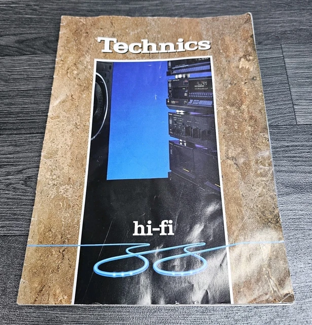 TECHNICS HI FI System Brochure Catalogue Spring 1988 Vintage Audio £16. ...