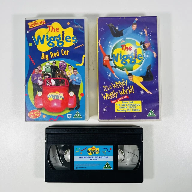 DISNEY THE WIGGLES Big Red Car (VHS, 1999) Video + Wiggles Live Empty ...