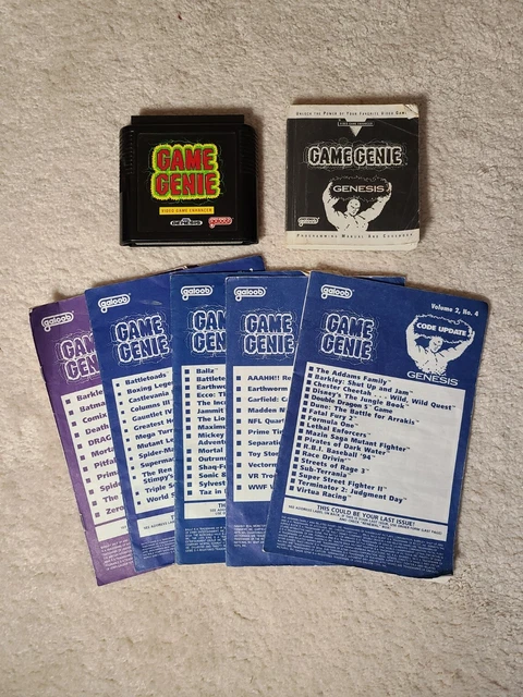 SEGA GENESIS GAME Genie w/ Codebook and Code Updates $59.99 - PicClick