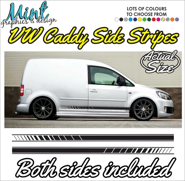 VW CADDY SIDE Stripes SPORT LINE Decals Stickers Van Graphics FREE P&P ...