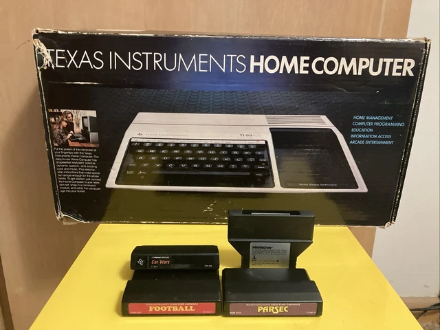 TEXAS INSTRUMENTS TI-99/4A Computer Console Vintage In Original Box ...