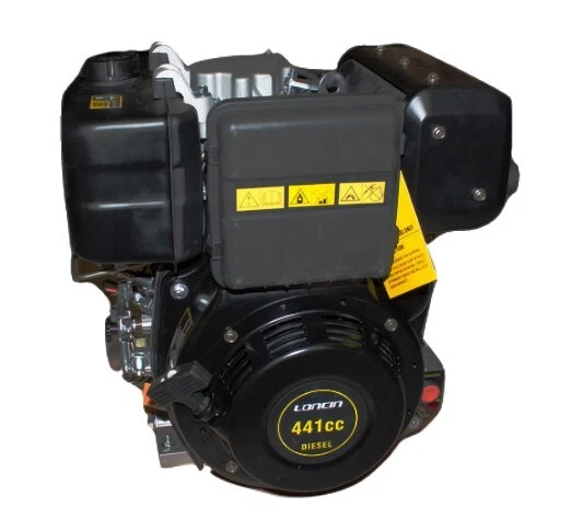 LONCIN 9 HP Diesel Engine, Single Cylinder, 4-Stroke Air Cooled, D440FD ...