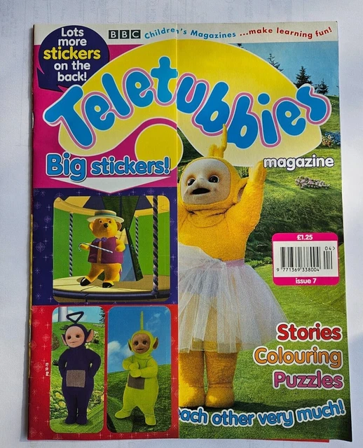 TELETUBBIES MAGAZINE ISSUE 7 (1996 Ragdoll) *Includes Poster & Stickers ...