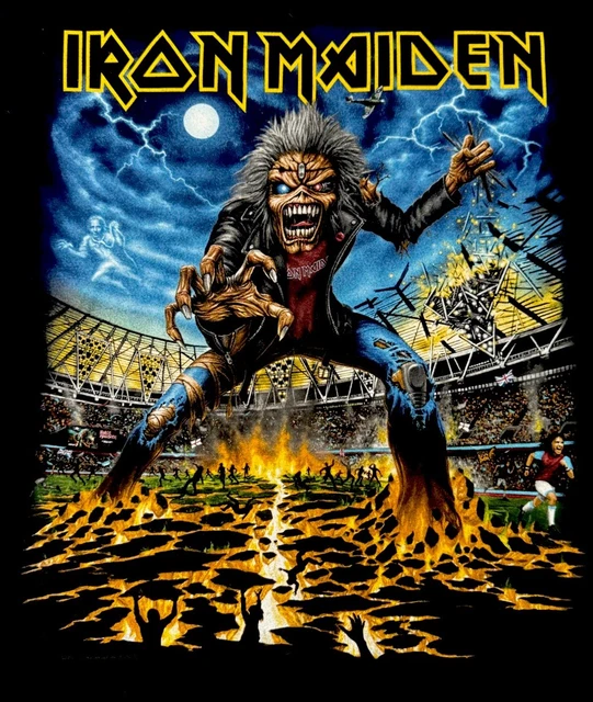 IRON MAIDEN RUN For Your Lives Tour 2025 Xl London Event Shirt ...