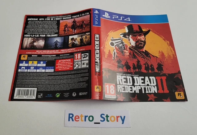 SONY PLAYSTATION PS4 - Red Dead Redemption II 2 - Jaquette / Cover ...