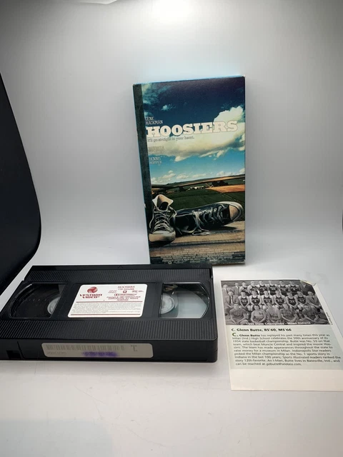 HOOSIERS (VHS, 1988) Gene Hackman, Barbara Hershey, Dennis Hopper w ...