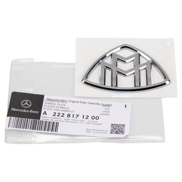 ORIGINAL MERCEDES MAYBACH Emblem Logo Plakette W463 W222 2228171200 EUR ...