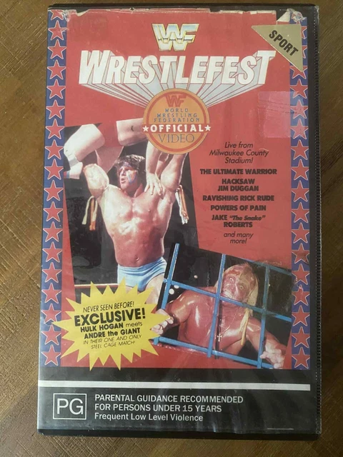 WWF WRESTLEFEST 1988 VHS Tape WWE Wrestling PAL Rare Hulk Hogan Andre Giant Cage £28.73 ...