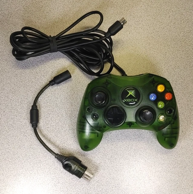 ORIGINAL XBOX CONTROLLER Wired Halo Green S-Type OEM X09-64240-01 $39. ...