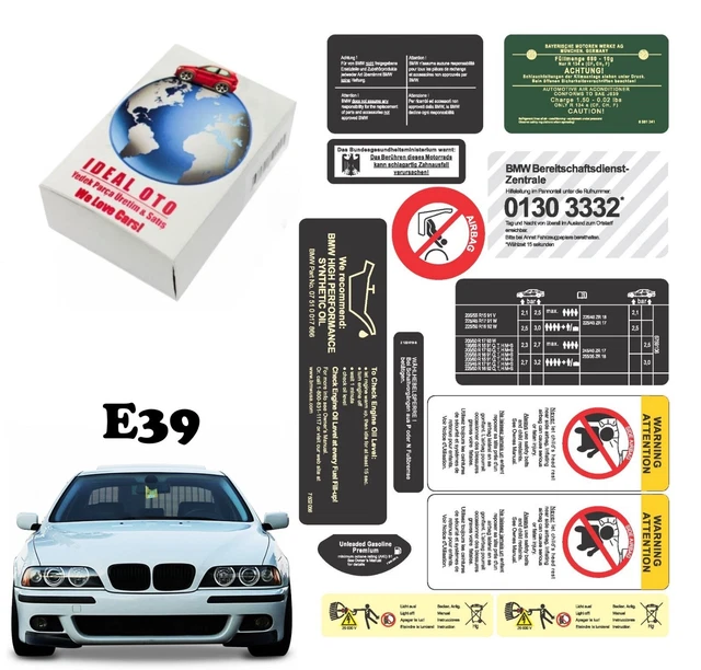 DECAL STICKER FOR All Model Engines For BMW E39 520 - M5 EUR 22,39 ...