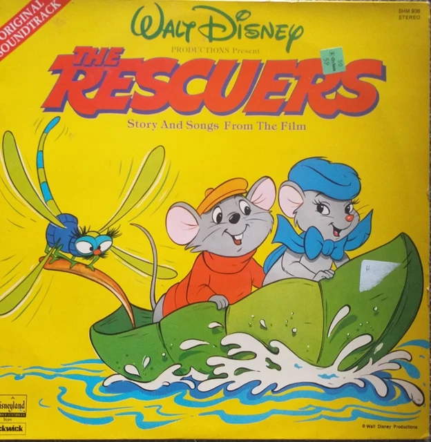 THE RESCUERS - Walt Disney Original Soundtrack - 1977 - 12" Vinyl Lp £5 ...