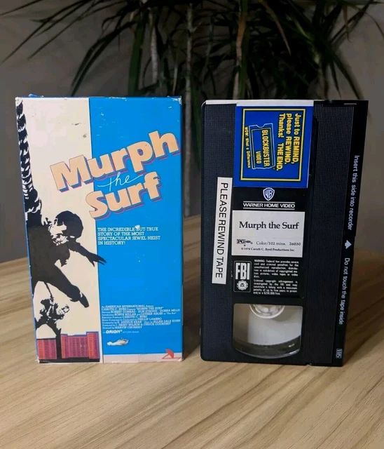 MURPH THE SURF Rare VHS Blockbuster Stickers Vintage Rare OOP HTF $23. ...