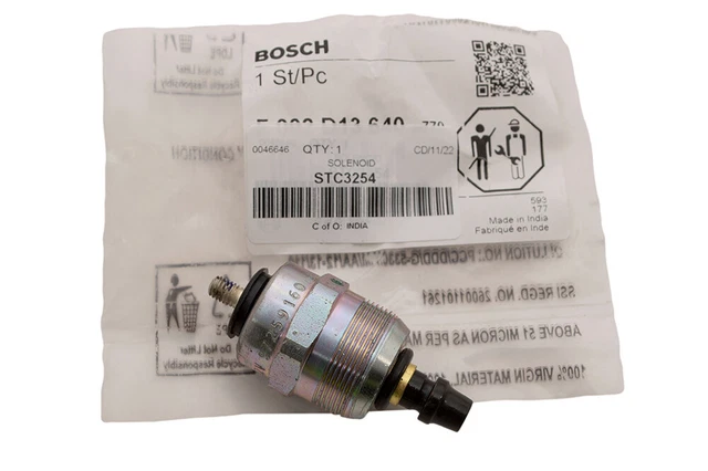 BOSCH SOLENOID SHUT Off Fuel Injection Pump Fits Land Rover Defender ...