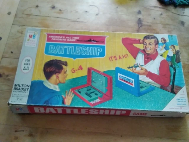 VINTAGE MB GAMES Battleship Naval Strategy Game 1975 Retro Board Game ...