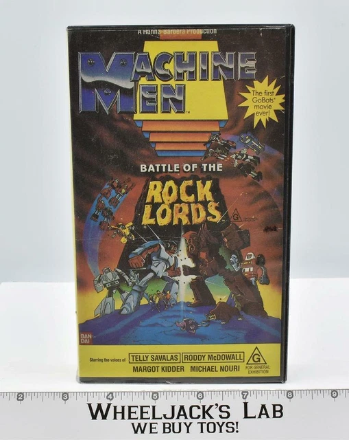 MACHINE MEN BATTLE of the Rock Lords VHS Australian PAL 1987 Bandai ...