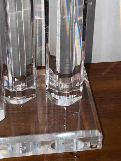 ERIC BAUER SIGNED Lucite Metropolis Vtg Sculpture $777.99 - PicClick AU