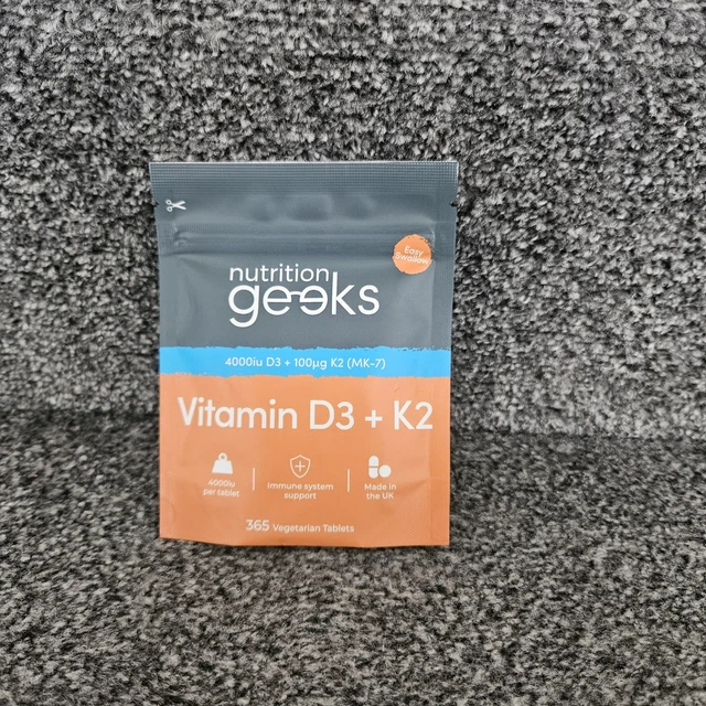 NUTRITION GEEKS VITAMIN D3 Optimum Strength Supplement - 365 Tablets ...