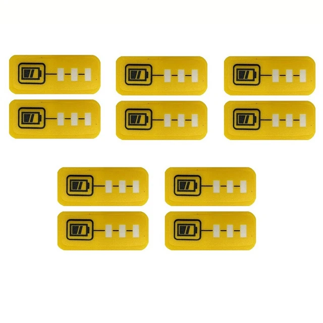 EXPERIENCE ENHANCED BATTERY Efficiency with LED Sticker Labels Pack of ...
