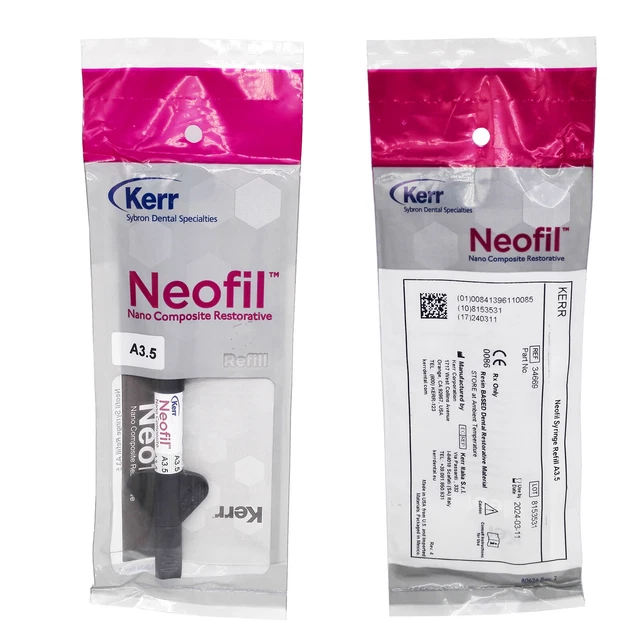 DENTAL KERR NEOFIL Syringe Universal Composite Anterior Posterior ...