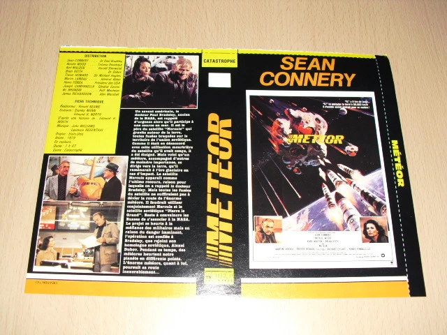 JAQUETTE VHS METEOR Sean Connery Natalie Wood Karl Malden EUR 3,50 ...
