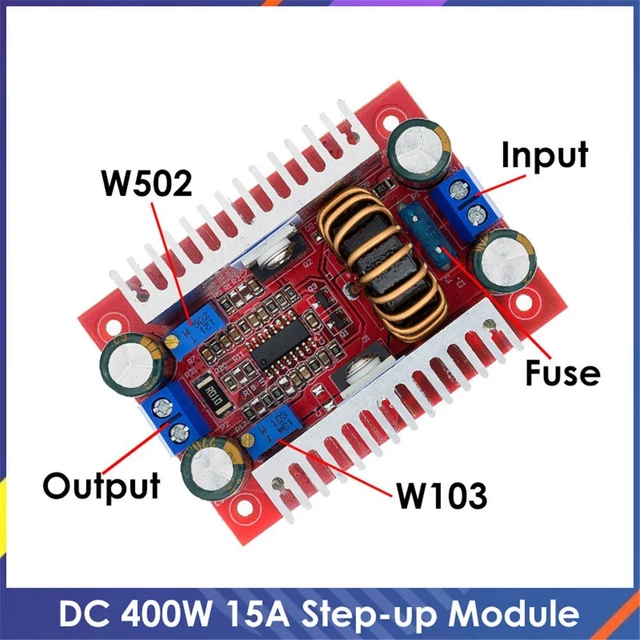 CURRENT POWER SUPPLY Step-up Boost Converter 400W 15A DC-DC Step Up Module $16.38 - PicClick AU