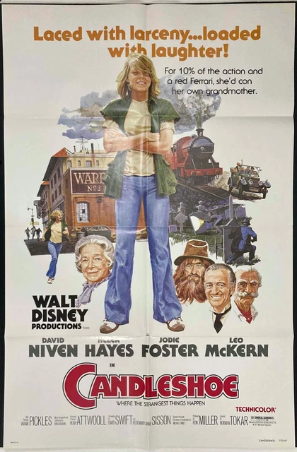 Candleshoe Original Us One Sheet Movie Poster Jodie Foster Walt Disney