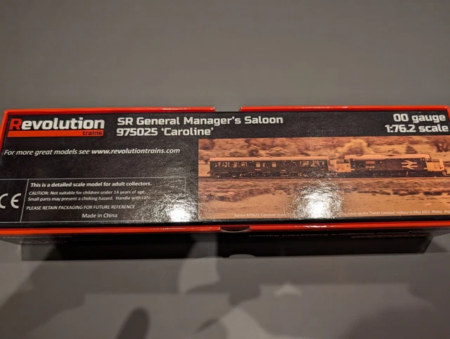 REVOLUTION TRAINS CAROLINE 975025 Inspection Saloon OO-SGMIS-002 NSE ...
