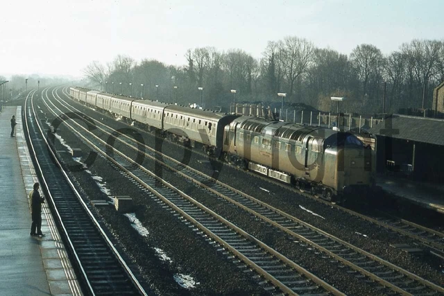 35MM COLOUR BR DELTIC 55016 ARGYLL & SUTHERLAND HIGHLANDER HUNTINGDON ...