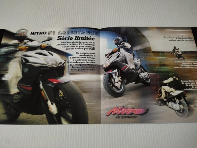 MBK 50 NITRO F1 Assistance de 2000 Prospectus Catalogue Brochure Moto EUR 16,00 - PicClick FR